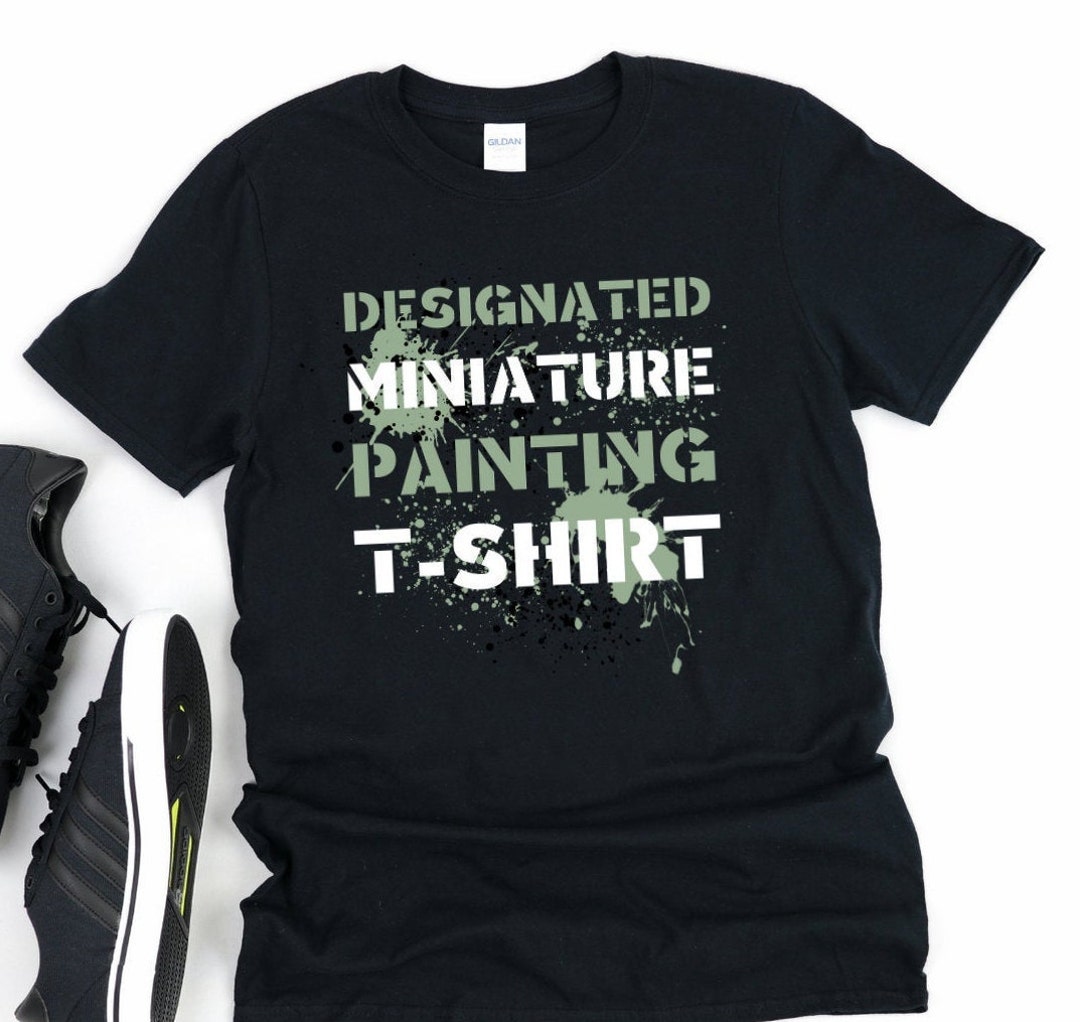 Designated Miniature Painting T-shirt, RPG, Gaming Gift, MMORPG, Role ...