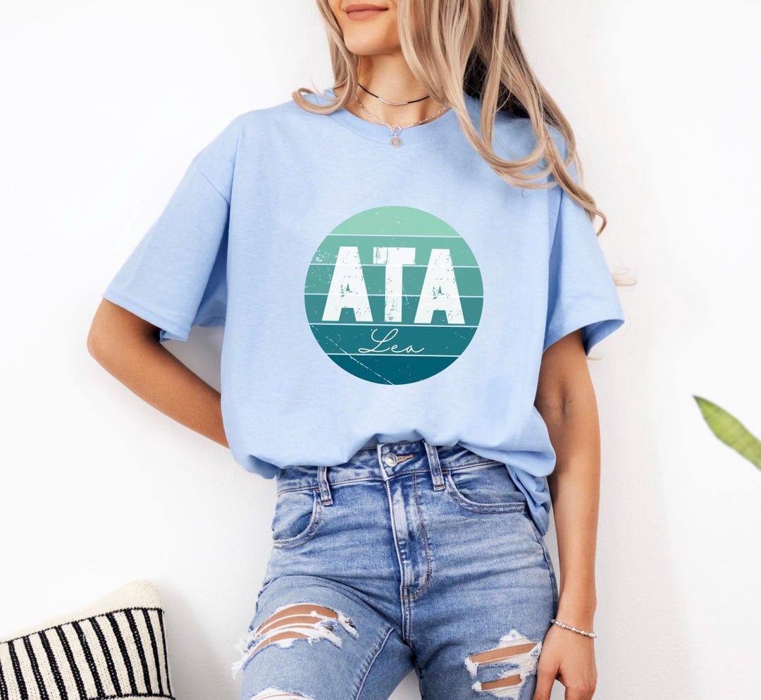 Personalized T-shirt for ATA in Retro Design, Graduation Gift Training ...