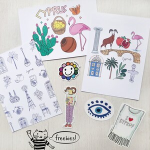 Tote Bag - A-Z of Cyprus - Souvenir - Etsy