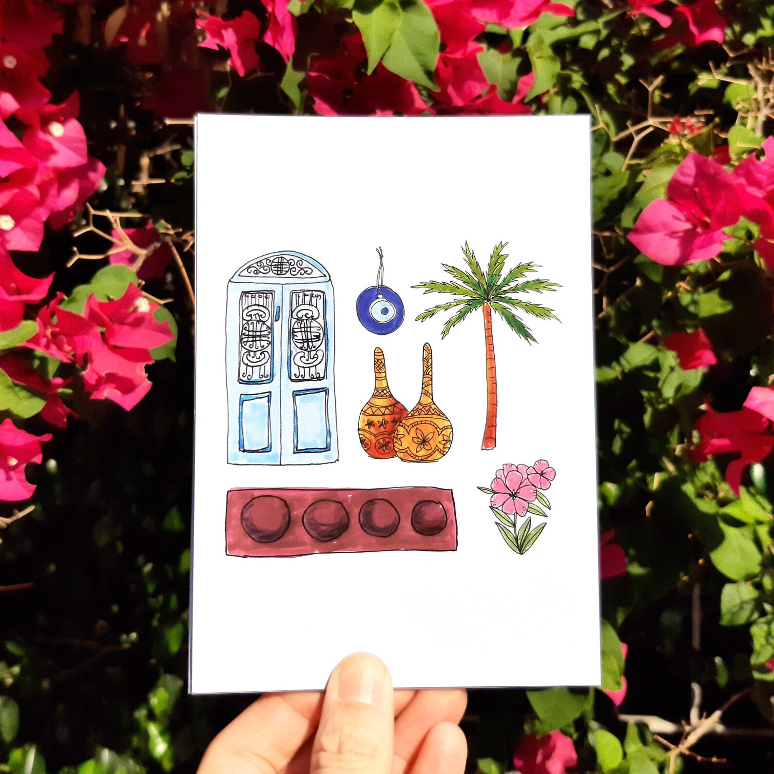 Postcard Pack of 6 Cyprus Art Souvenir - Etsy