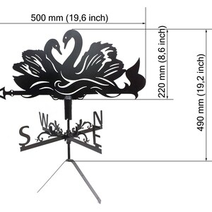 Bird Swan Metal Weathervane, Weather Vane, Home Roof Decor - Etsy
