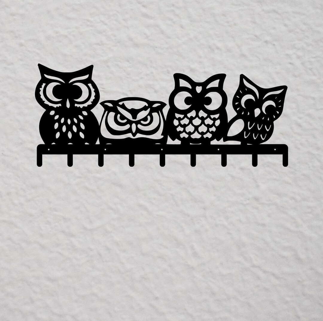 Metal Wall Hanger for Clothes "owls" Coat Rack Wall Mount, Clothes Rack ...