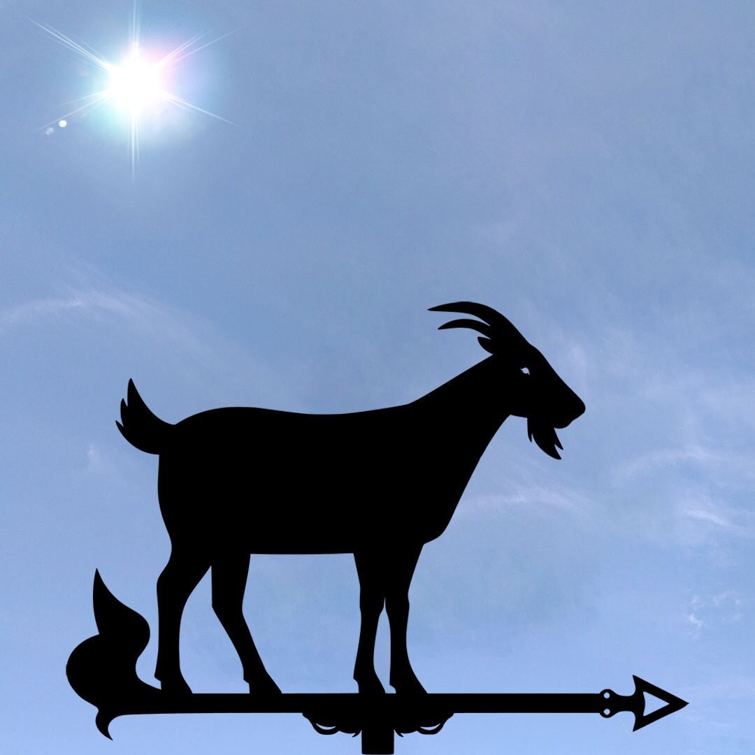Goat Metal Weathervane, Weather Vane, Home Roof Decor, Nanny Goat - Etsy