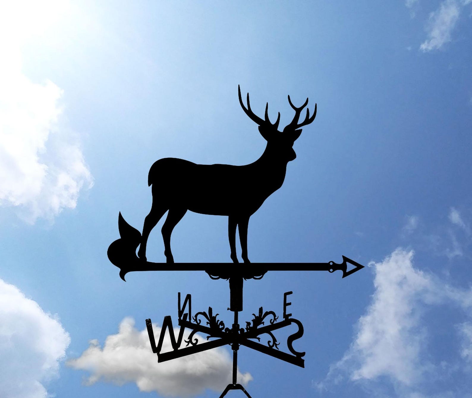 Deer Metal Weathervane, Weather Vane, Home Roof Decor, Fawn, - Etsy
