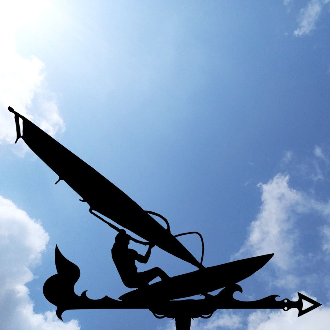 Surfer Metal Weathervane, Weather Vane, Home Roof Decor, Surfboarder ...