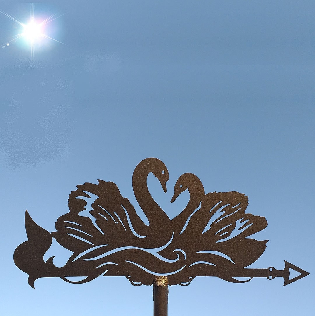 Bird Swan Metal Weathervane, Weather Vane, Home Roof Decor - Etsy