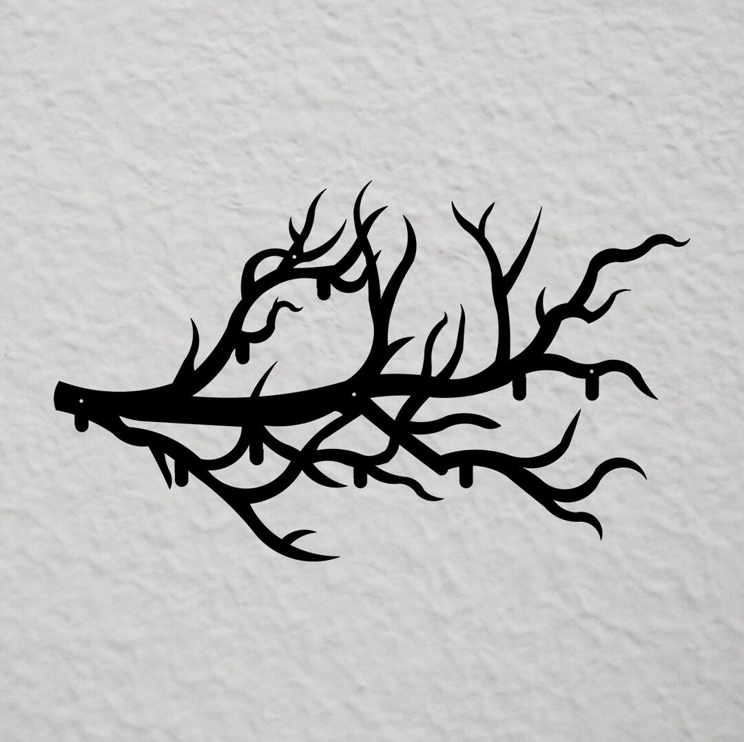 Key Holder Branch, Key Holder on the Wall Made of Metal - Etsy