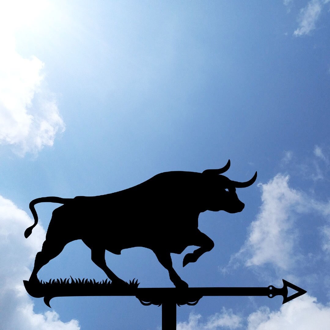 Bull Metal Weathervane, Ox Weather Vane, Home Roof Decor, Taurus - Etsy