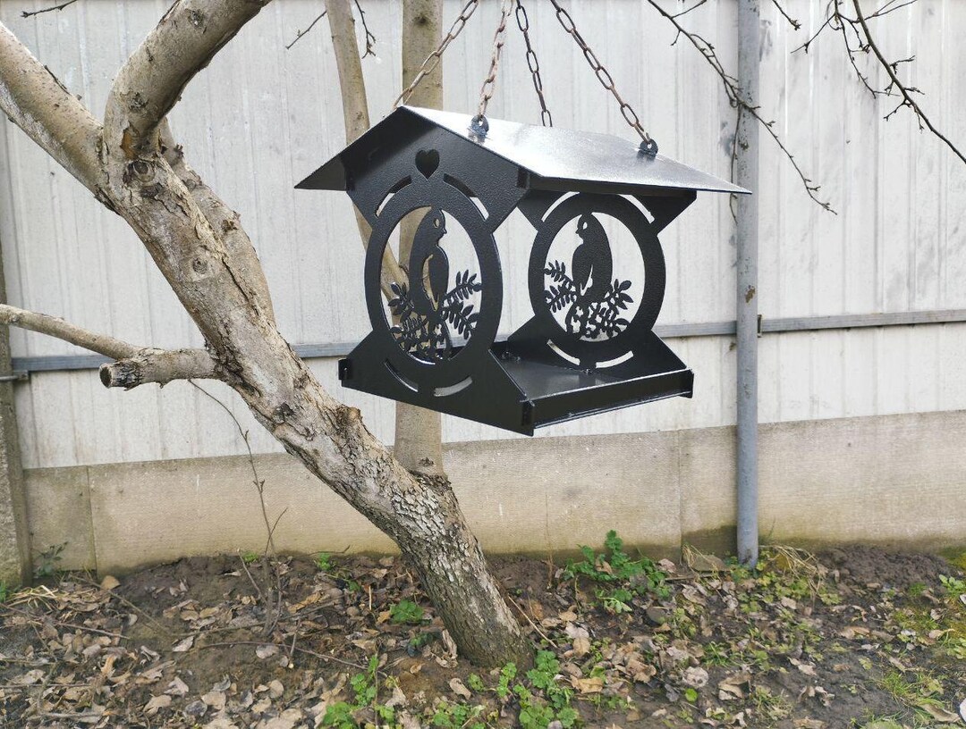 Durable Metal Bird Feeder With Weather-resistant Powder Coating – Ideal ...