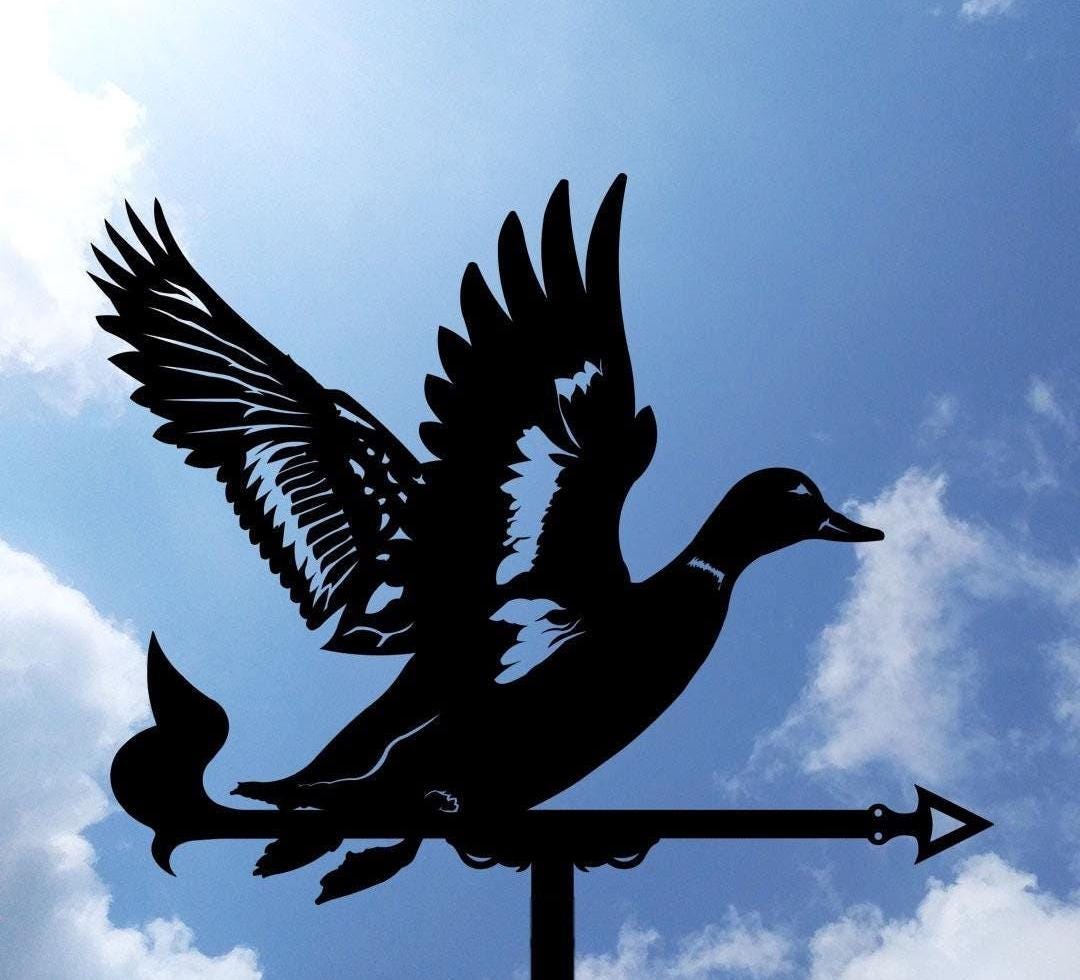 Duck Metal Weathervane, Weather Vane, Home Roof Decor, Bird, Birds - Etsy