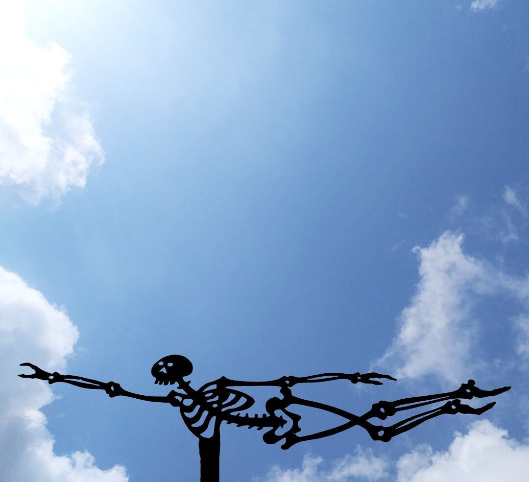 Skeleton Metal Weathervane, Weather Vane Home Roof Decor - Etsy