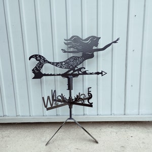 Mermaid Metal Weathervane, Weather Vane, Home Roof Decor - Etsy