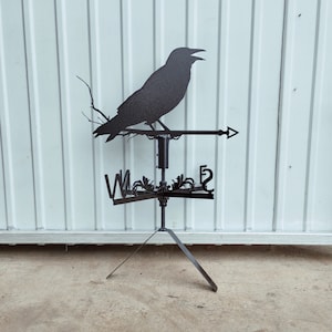 Crow Metal Weathervane, Weather Vane, Home Roof Decor, Raven, Corbie - Etsy