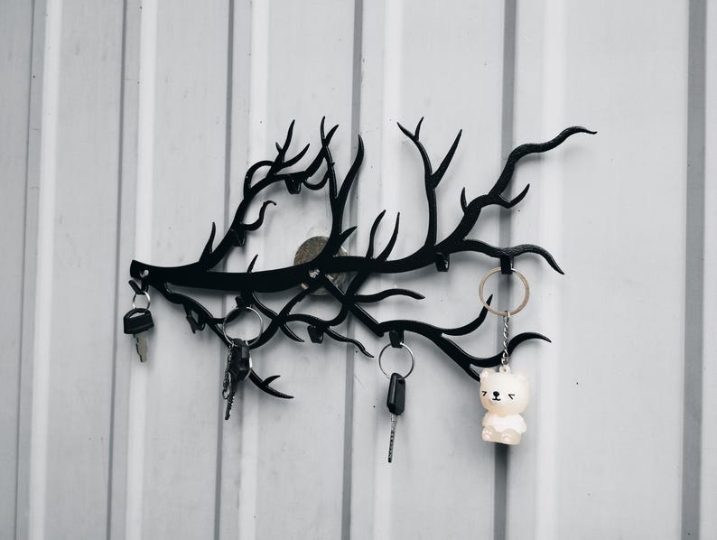 Metal Branch Key Holder: Wall Mounted Organizer - Etsy