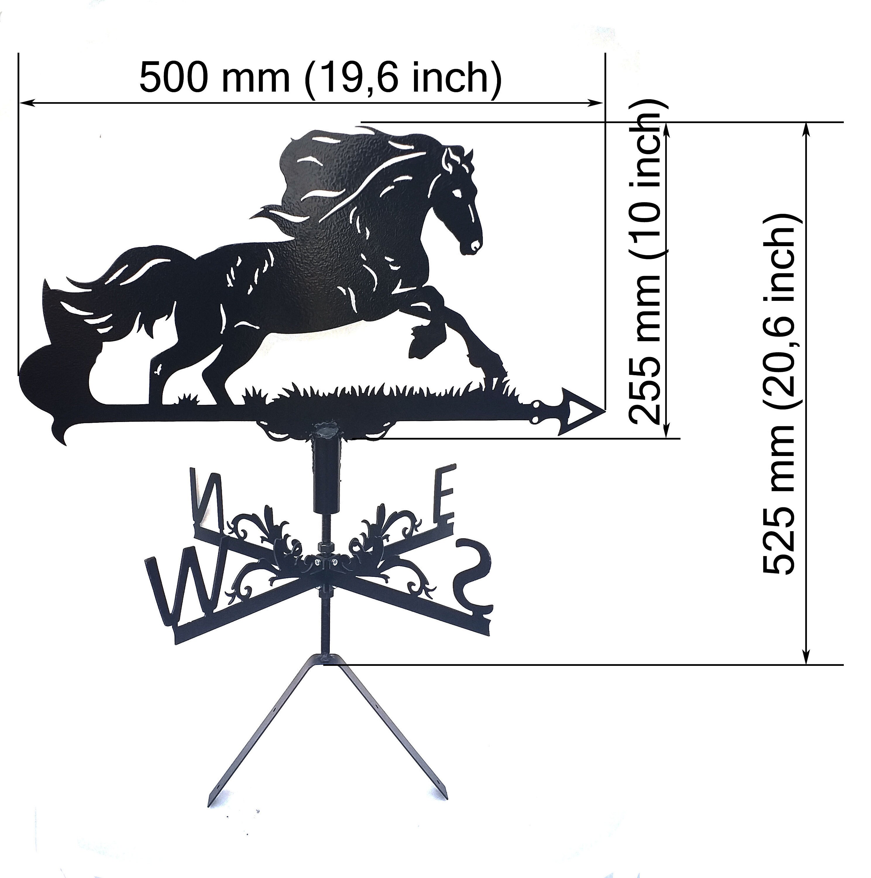 Horse Mustang Metal Weathervane Weather Vane Home Roof - Etsy