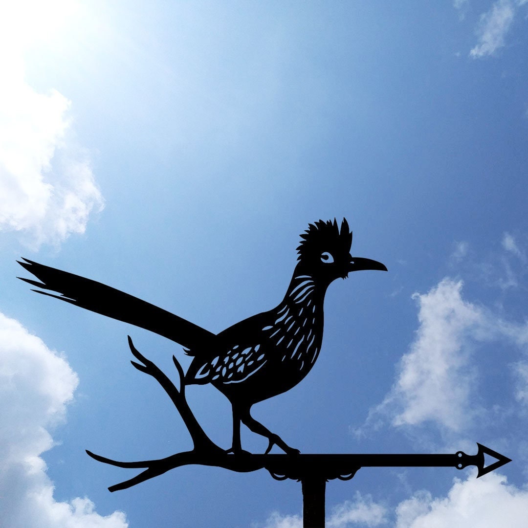 Greater Roadrunner Metal Weathervane, Weather Vane Geococcyx ...