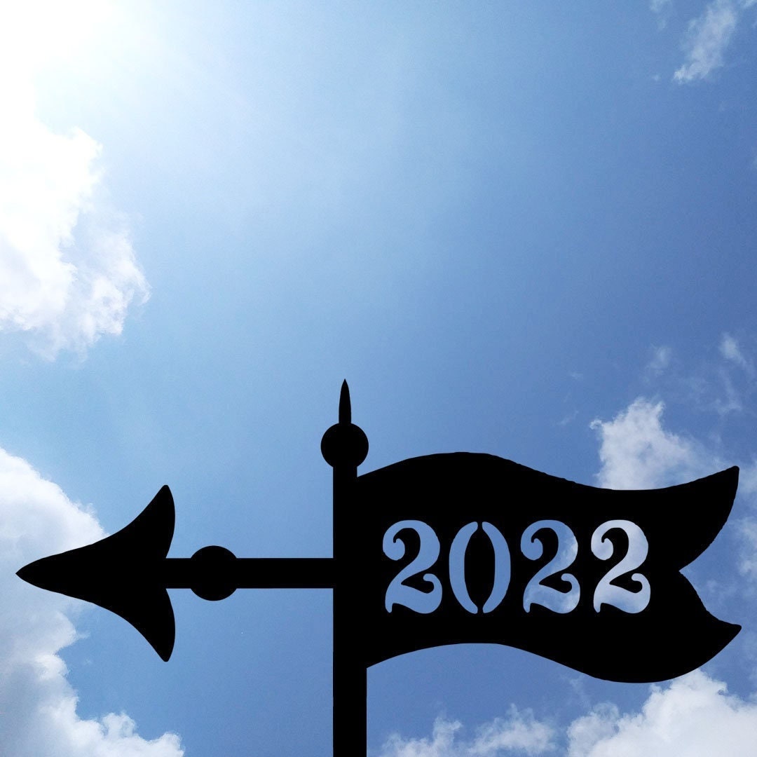 Weather Vane Flag, Banner Metal Weathervane, Weather Vane, Home Roof ...
