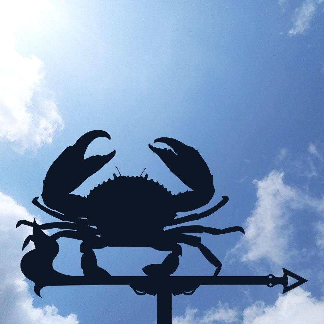 Crab Metal Weathervane, Weather Vane, Home Roof Decor - Etsy