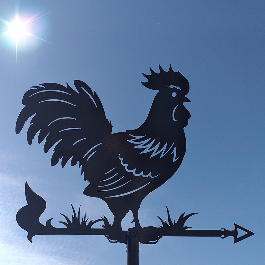 Rooster Chicken Metal Weathervane Weather Vane Metal Decor | Etsy Australia