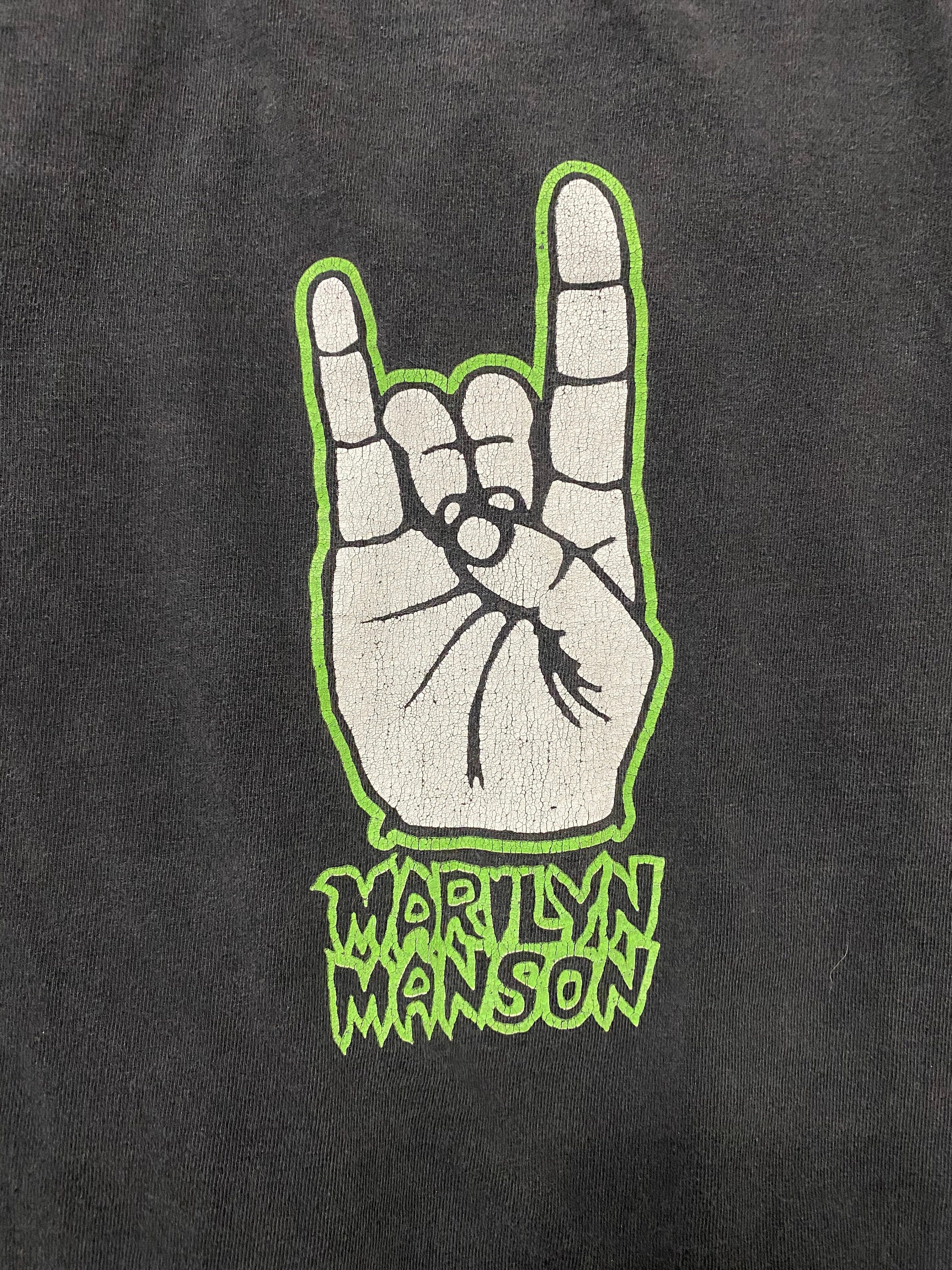 Vintage Marilyn Manson 1995 Winterland We Hate Love T Shirt Vintage Marilyn Manson 1995 Winterland We Hate Love T Shirt