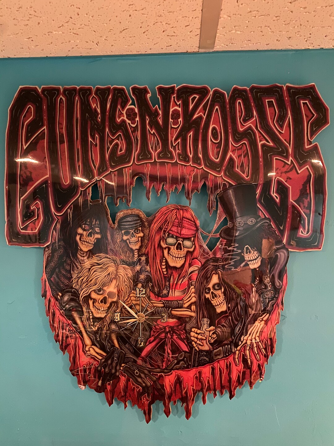 Vintage Very Rare Guns N’ Roses Clock 1992 - Etsy