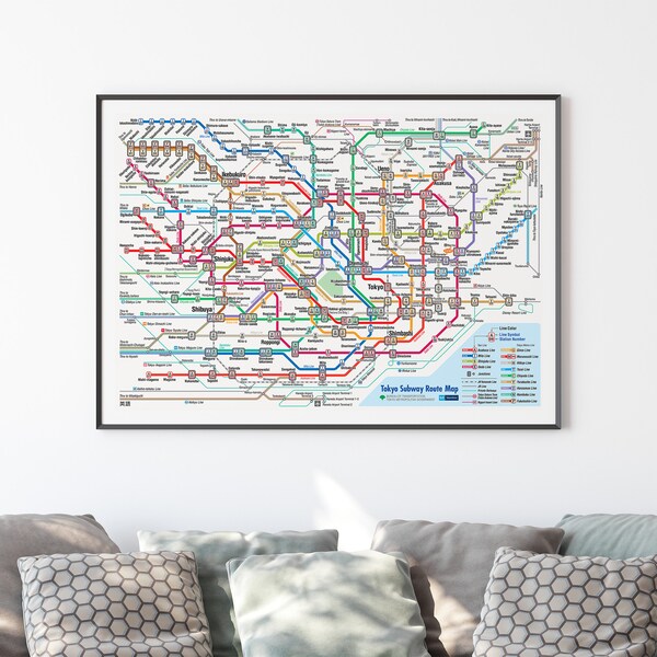 Subway Map Art - Etsy