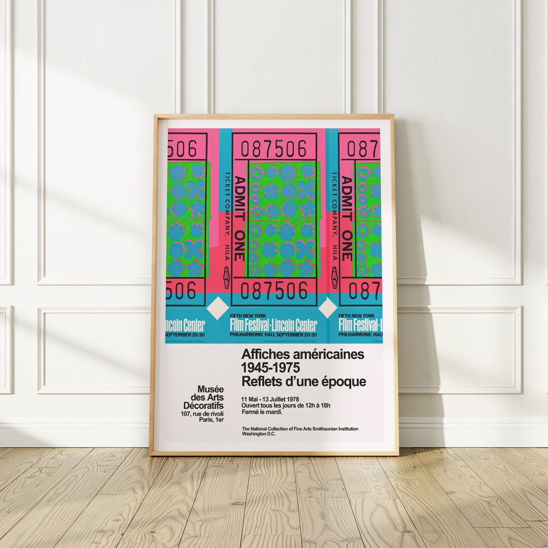 Andy Warhol Paris Exhibition Poster, affiches Américaines Art ...