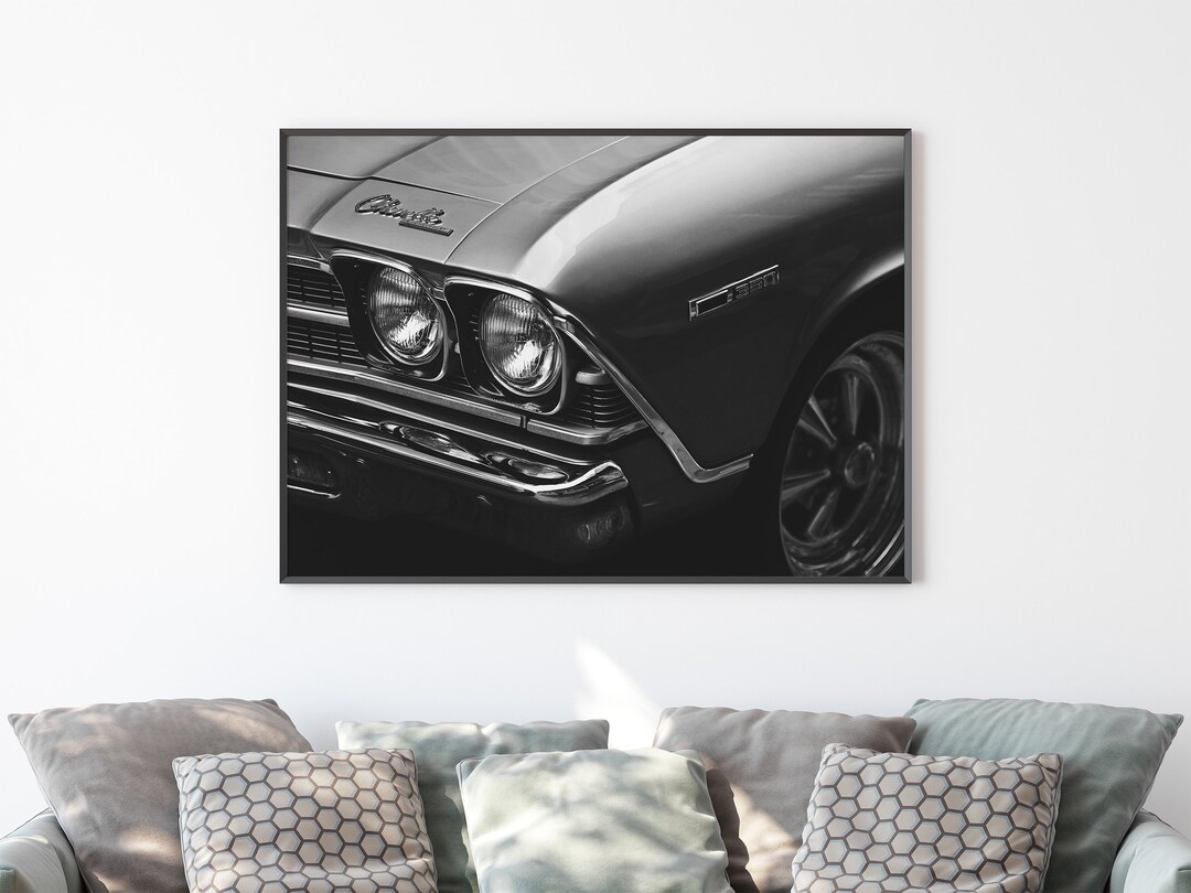 Muscle Car Poster, Classic Chevelle Monte Carlo, 70's Cinematic Look ...