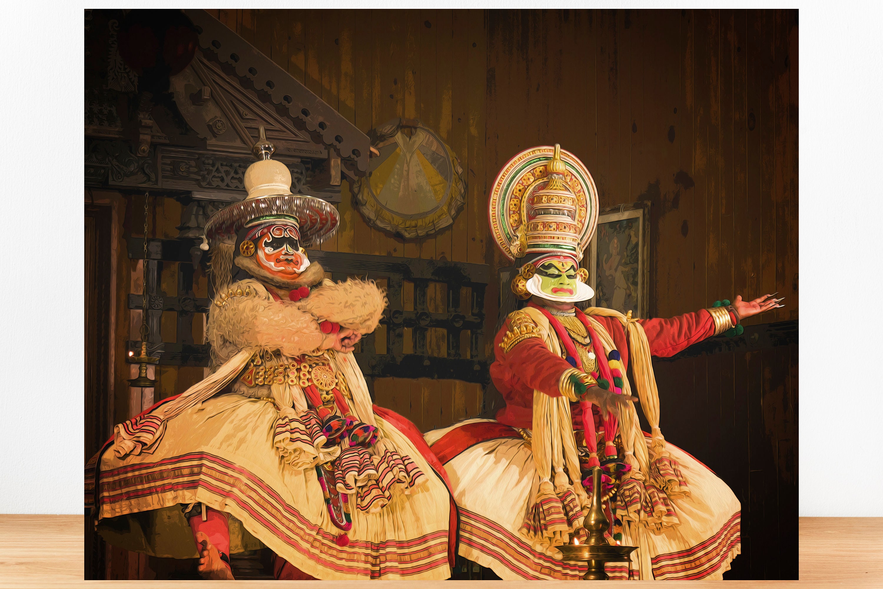 Traditional South India Kathakali Art Print Authentic poster | Etsy