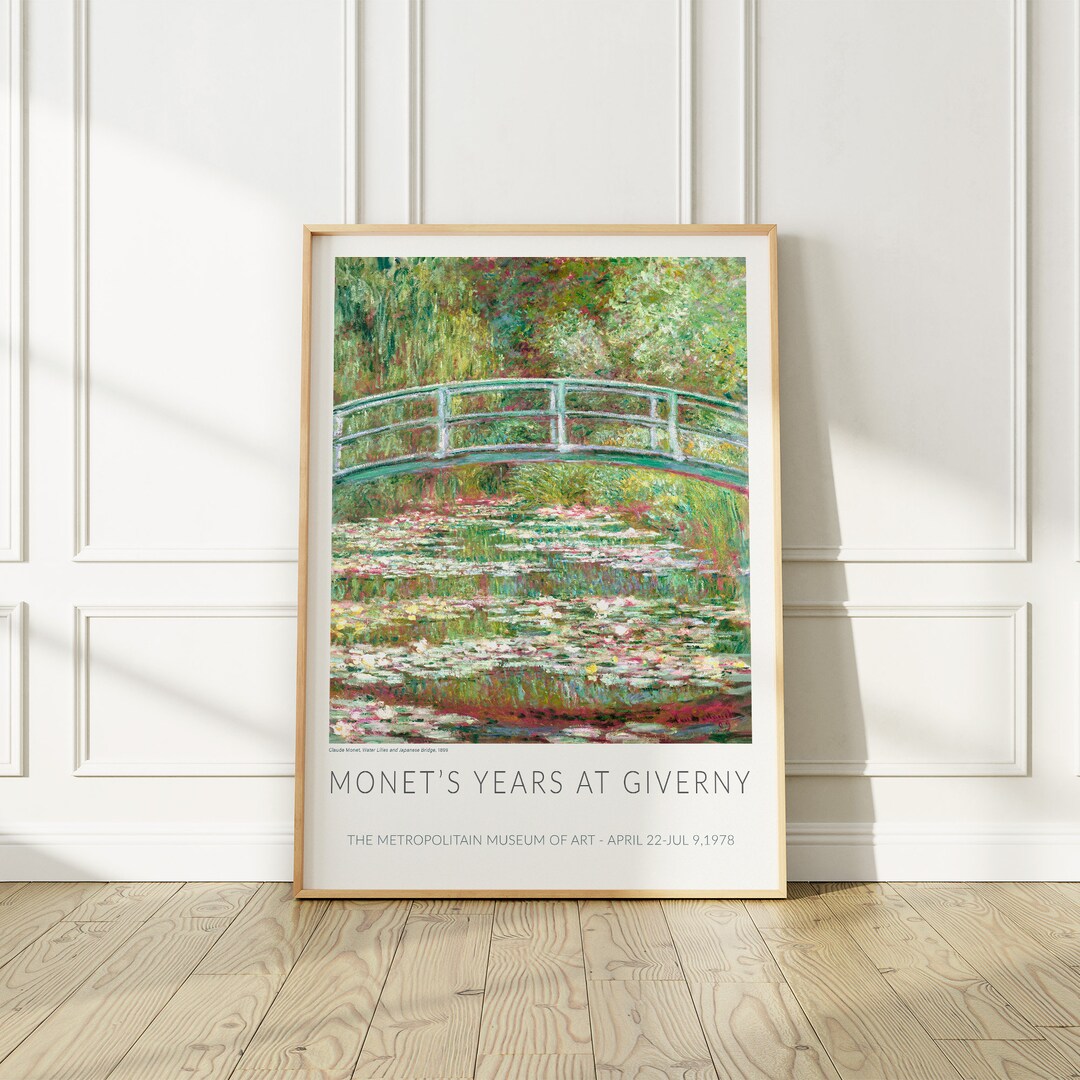 Claude Monet 1978 Exhibition Poster at the Metropolitain Museum of Art ...