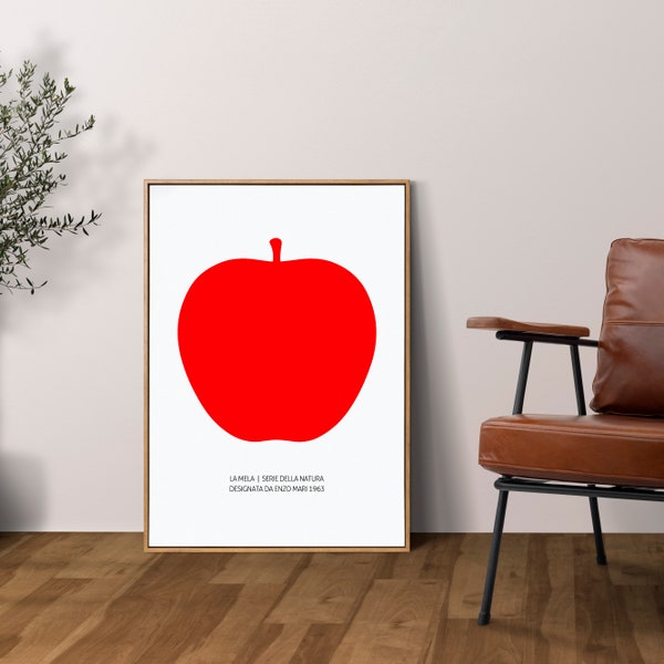 Red Apple Print - Etsy