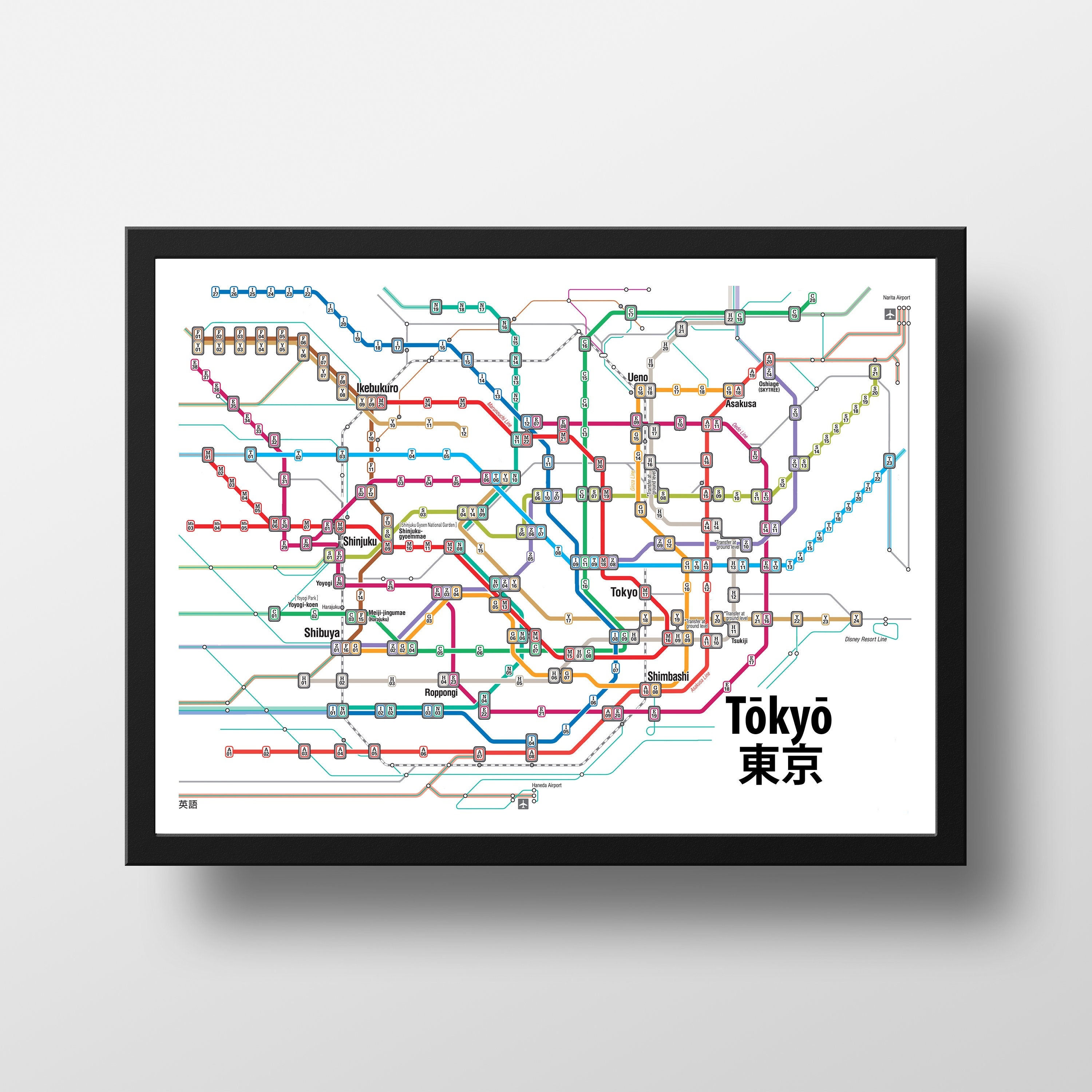 Tokyo Subway Map English Version