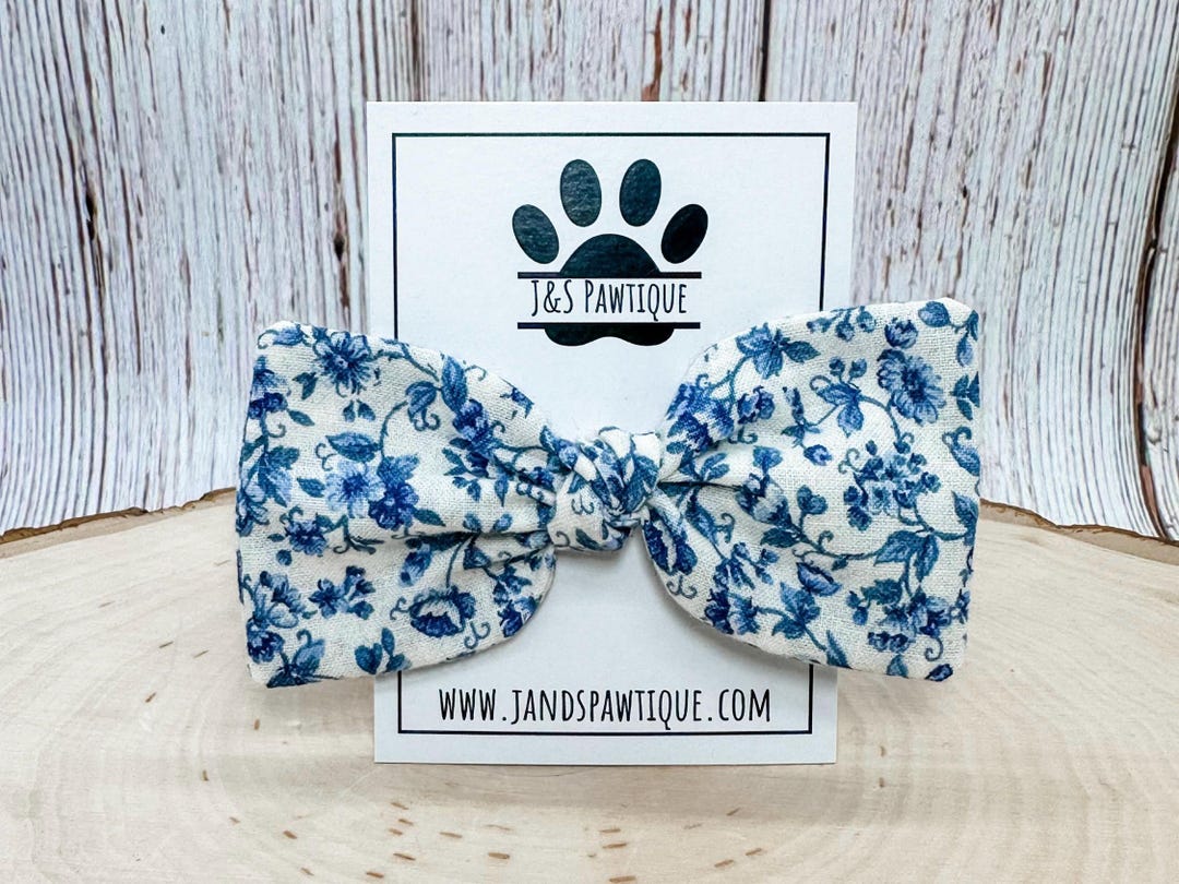 Floral Hair Bow, Flower Hair Bow, Dog Hair Bow Clip, Dog Hair Bow ...