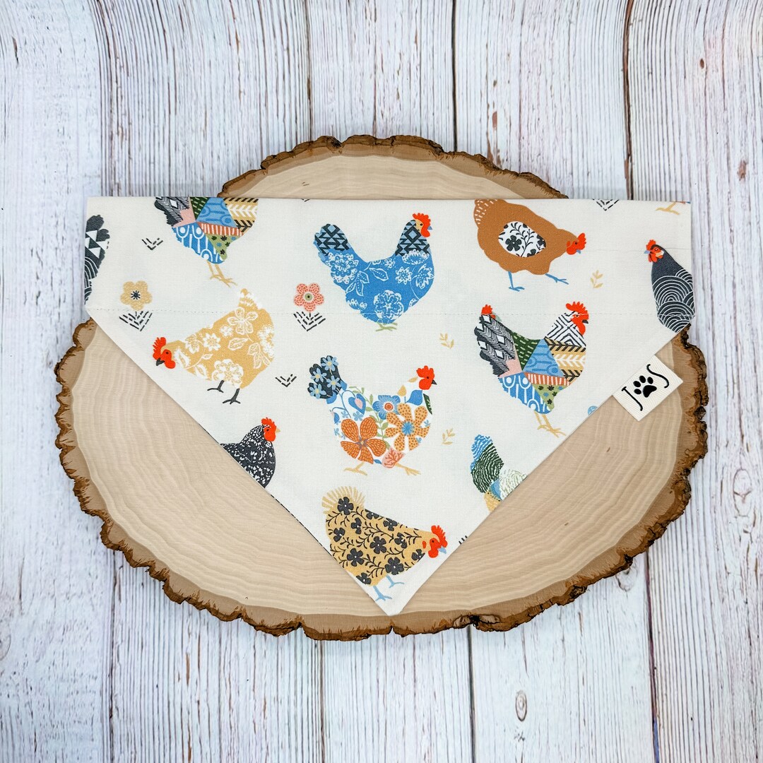 Chicken Dog Bandana, Rooster Dog Bandana, Cute Dog Bandana ...