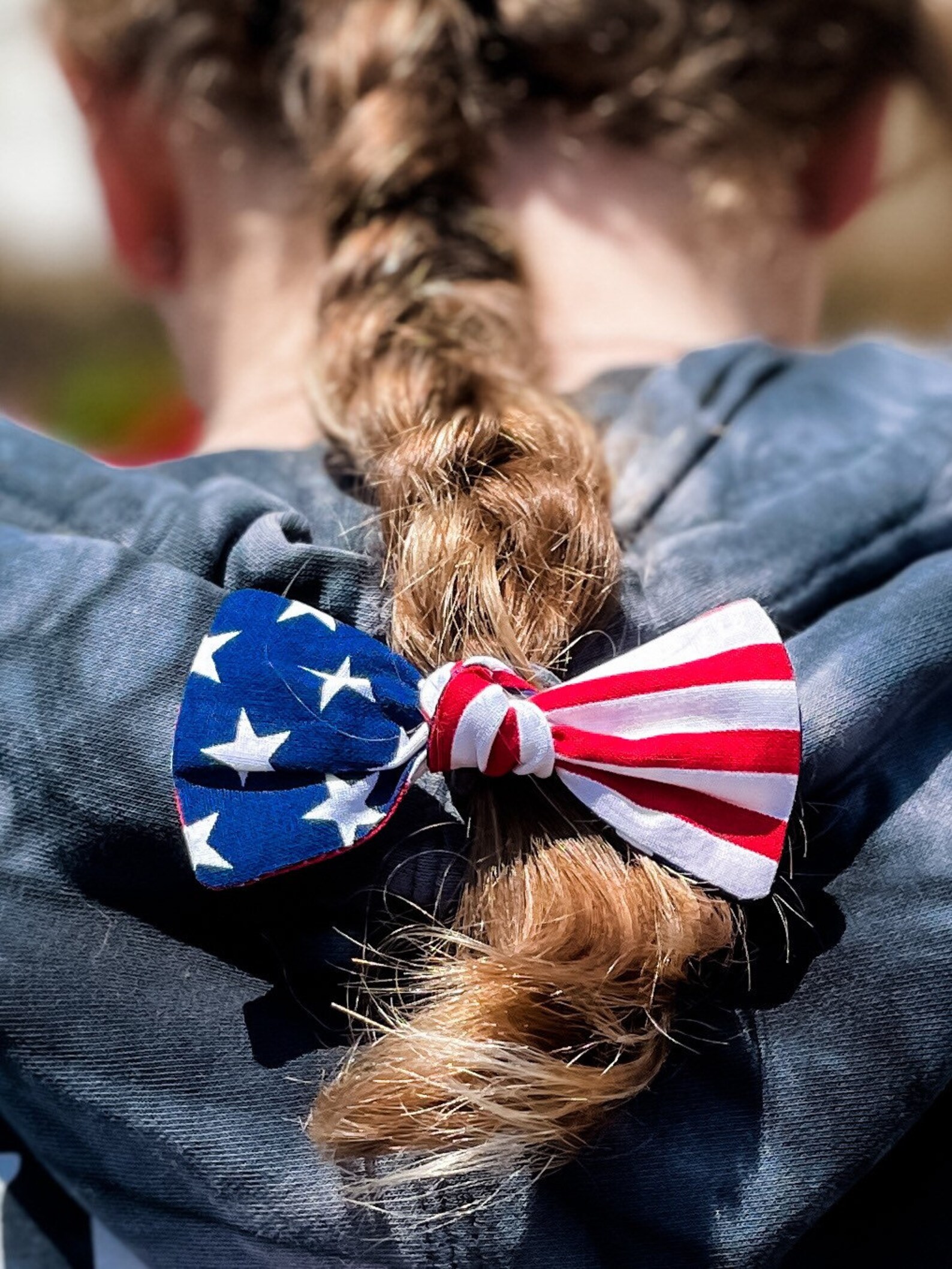 Patriotic Hair Clip American Flag Hair Bow Dog Hair Bow - Etsy