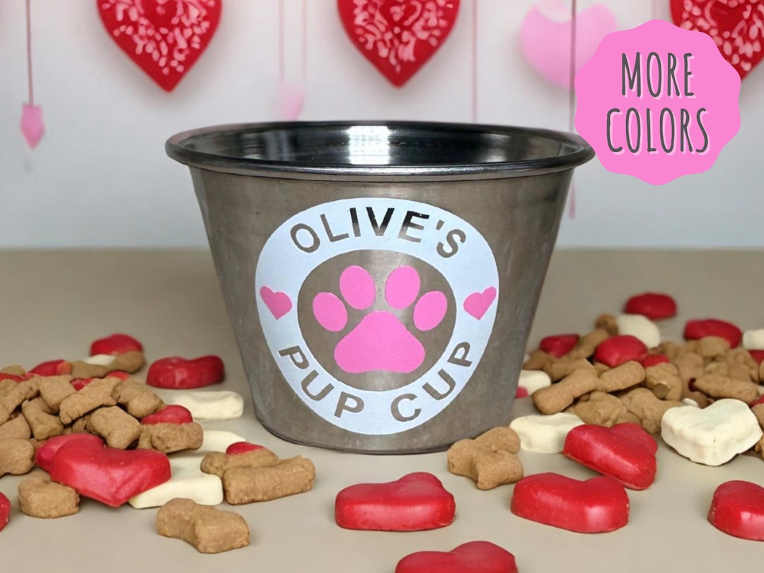 Mini Valentine’s Day Pup Cup, Pup Cup, Personalized Pup Cup, Reusable ...