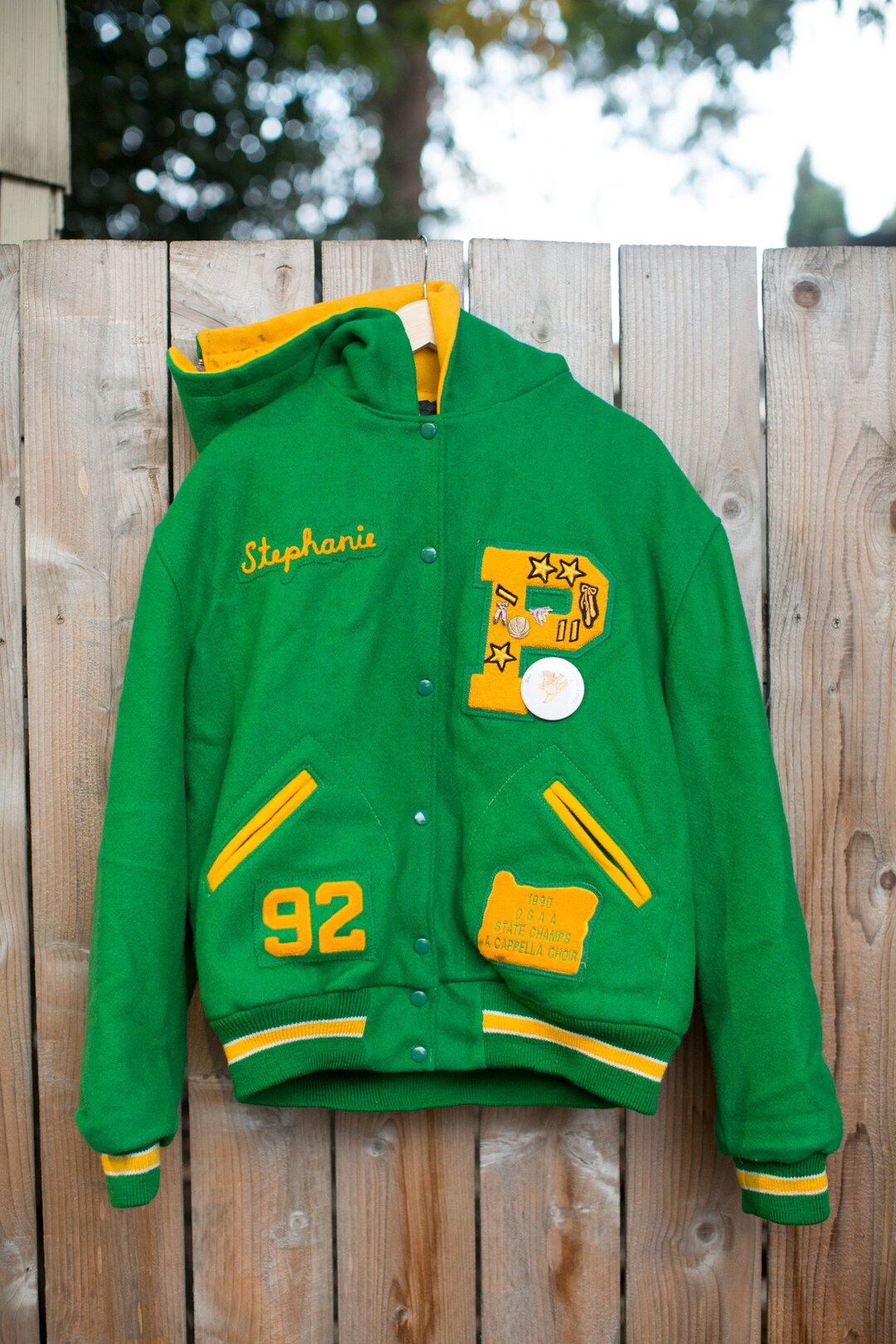 Vintage 1990's Portland Varsity Jacket Oregon Rex Putnam - Etsy
