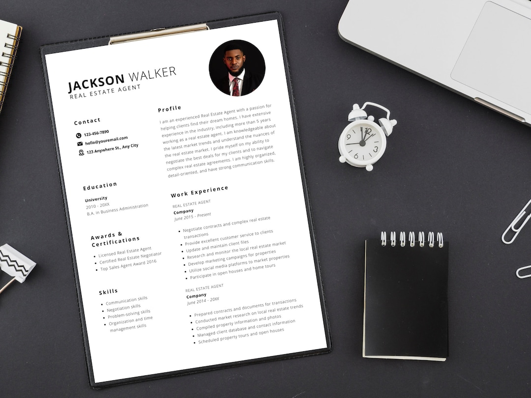 Editable CV Resume Template Professional Resume Template. Minimalist ...