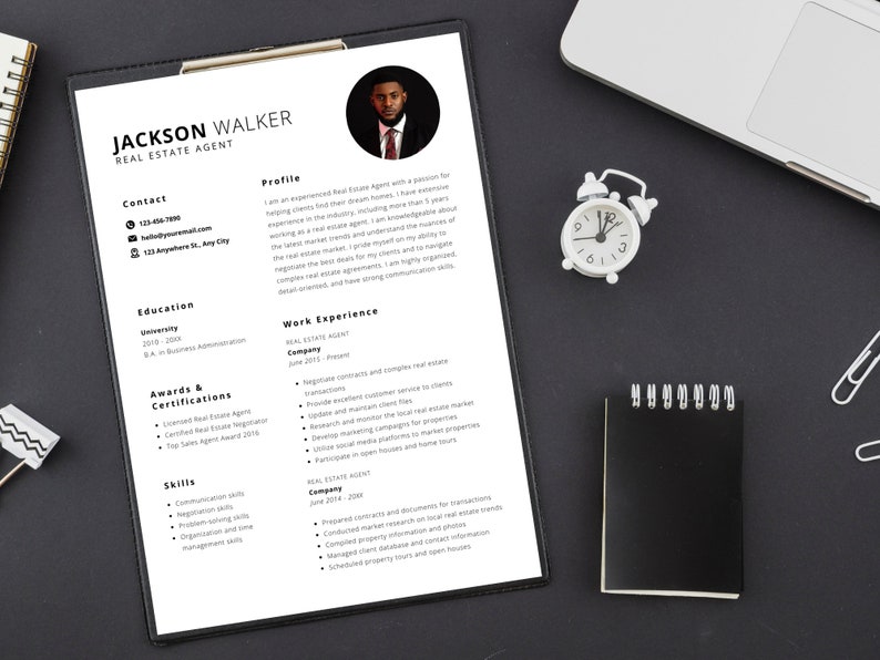Editable CV Resume Template Professional Resume Template. Minimalist ...