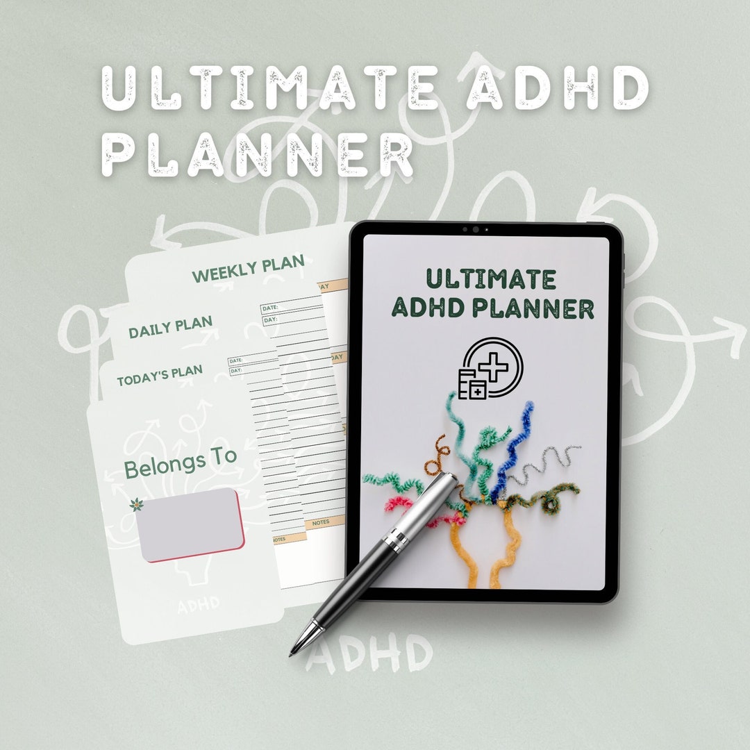ULTIMATE ADHD Planner | Adult Planner Pdf | Digital Download Pdf | Adhd ...