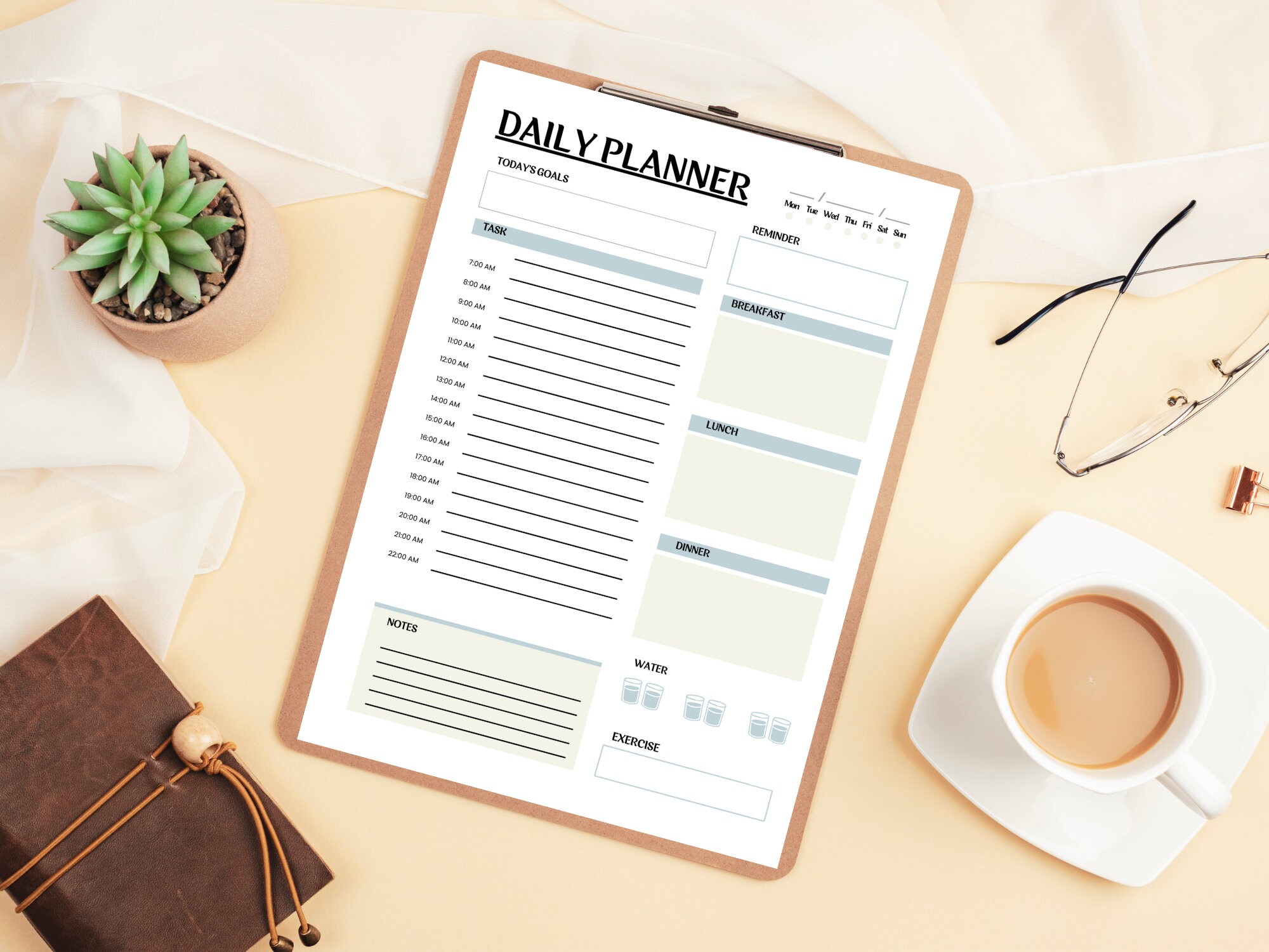 Daily Printable Planner, Daily Input Planner, Todo Planner, Printable ...