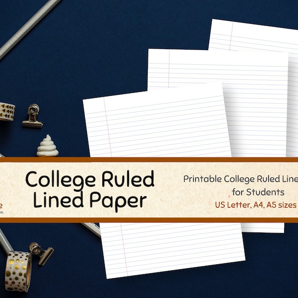 College Ruled Notebook - Etsy