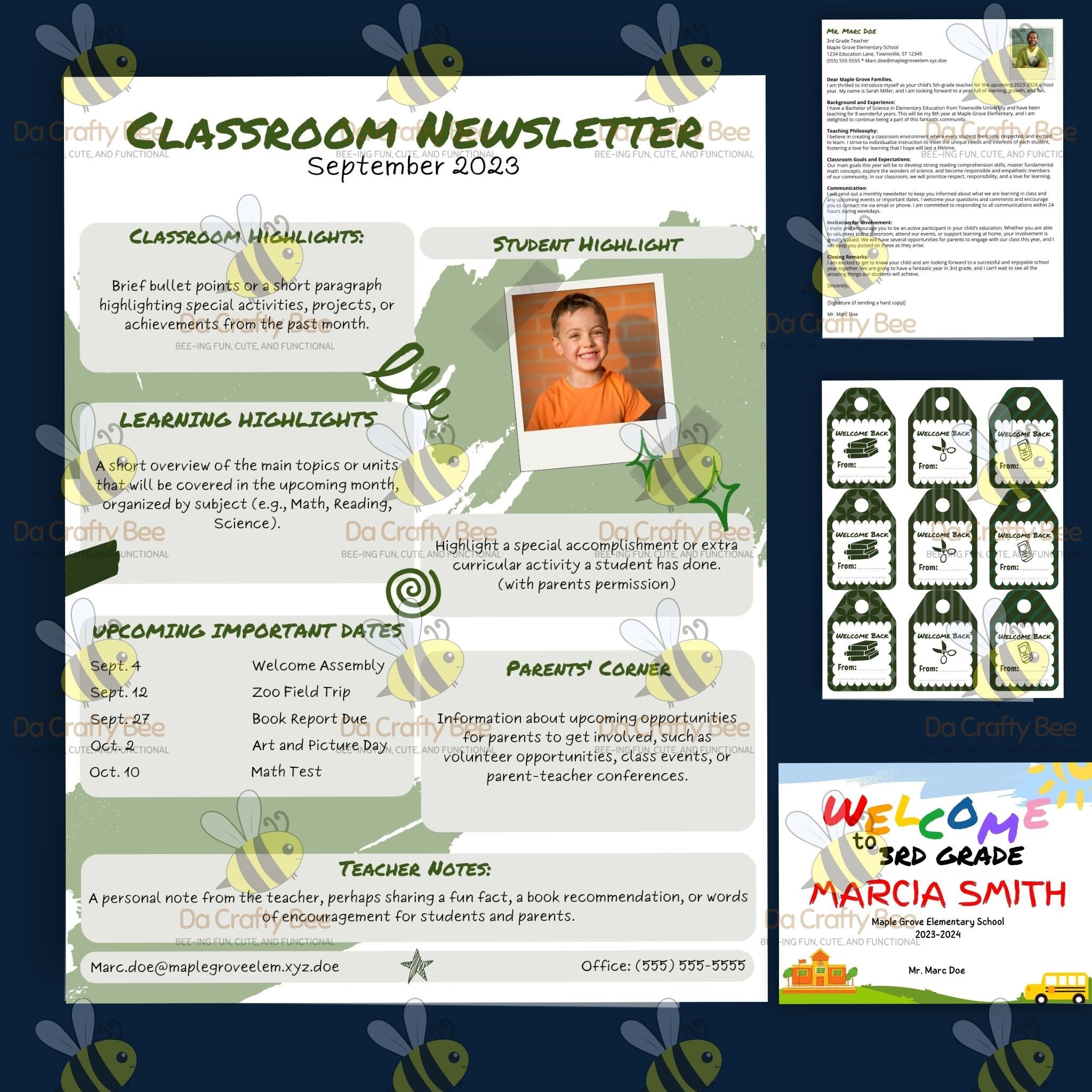 Meet the Teacher Canva Template: Instant Download for Classroom Welcome ...