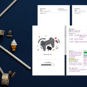 Printable 8-bit Video Game Themed Journal/daily Planner Pages - With ...