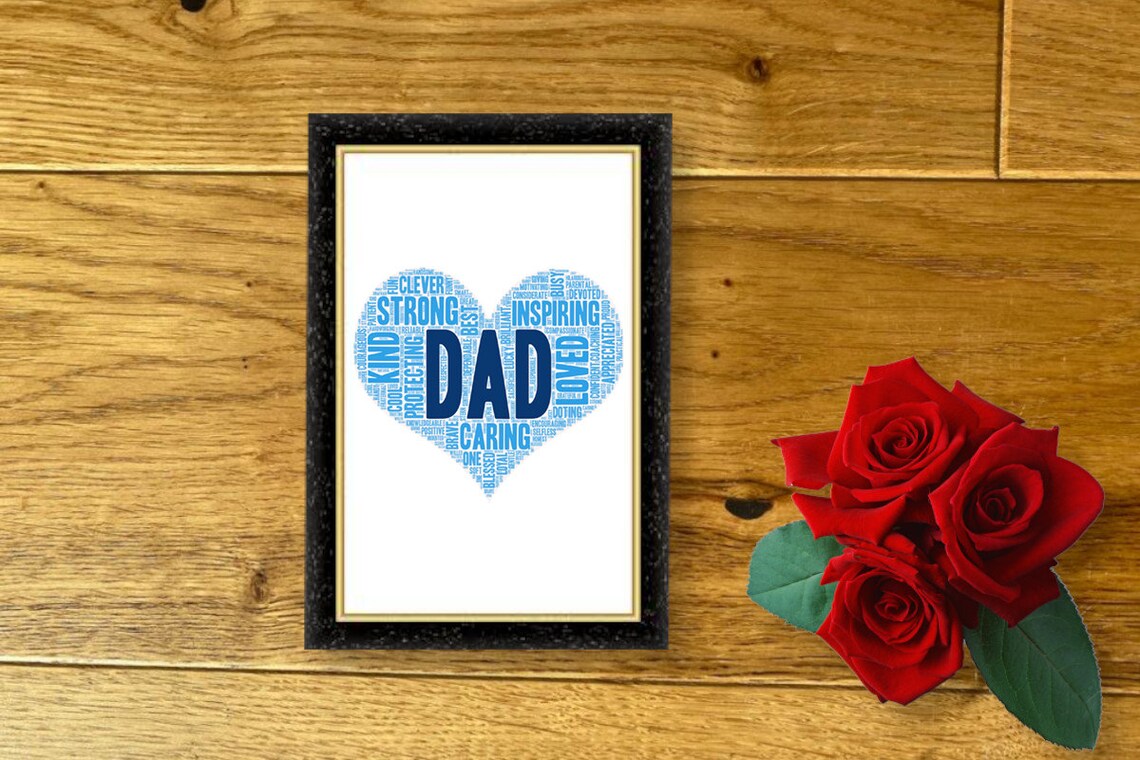 Dad Word Art / Word Cloud Printable Poster Art / Fathers Day - Etsy Ireland