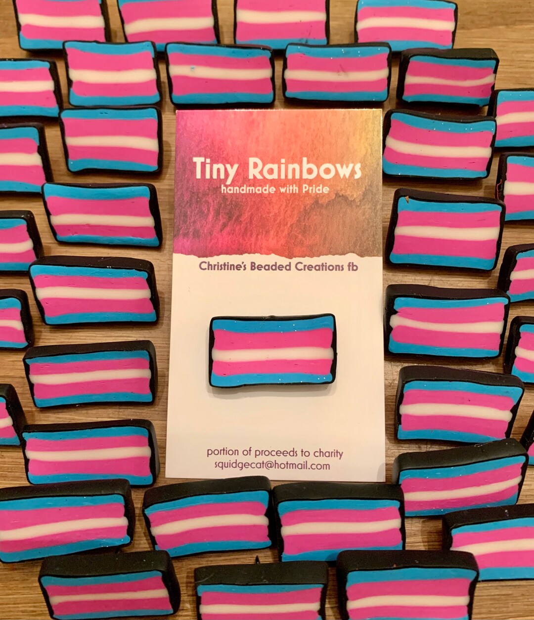 Tiny Rainbow Trans Pride Pin -glow! - Etsy