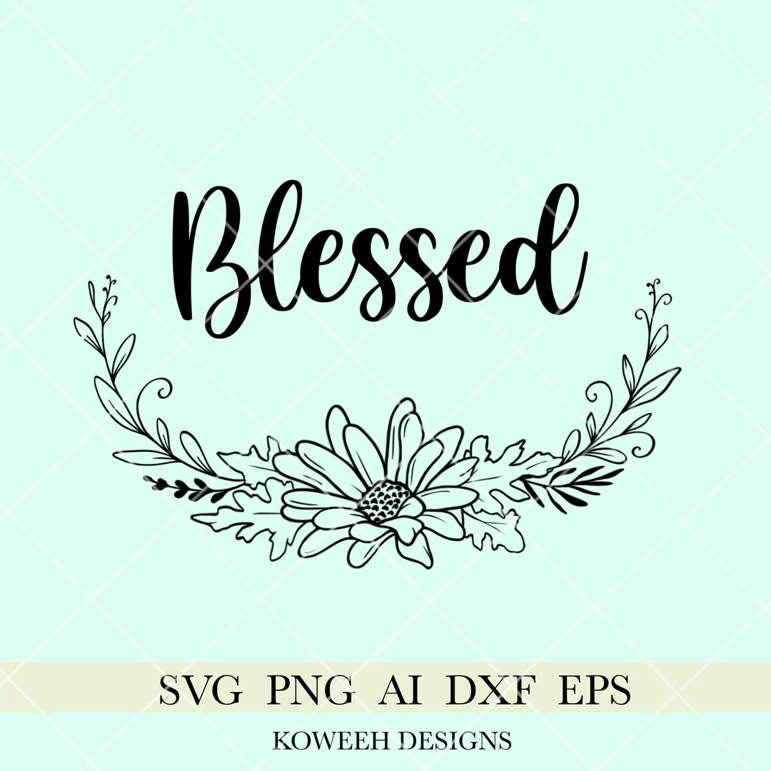 Blessed Wreath SVG, Blessed Wreath Sign Svg, Blessed Svg, Blessed Cut ...