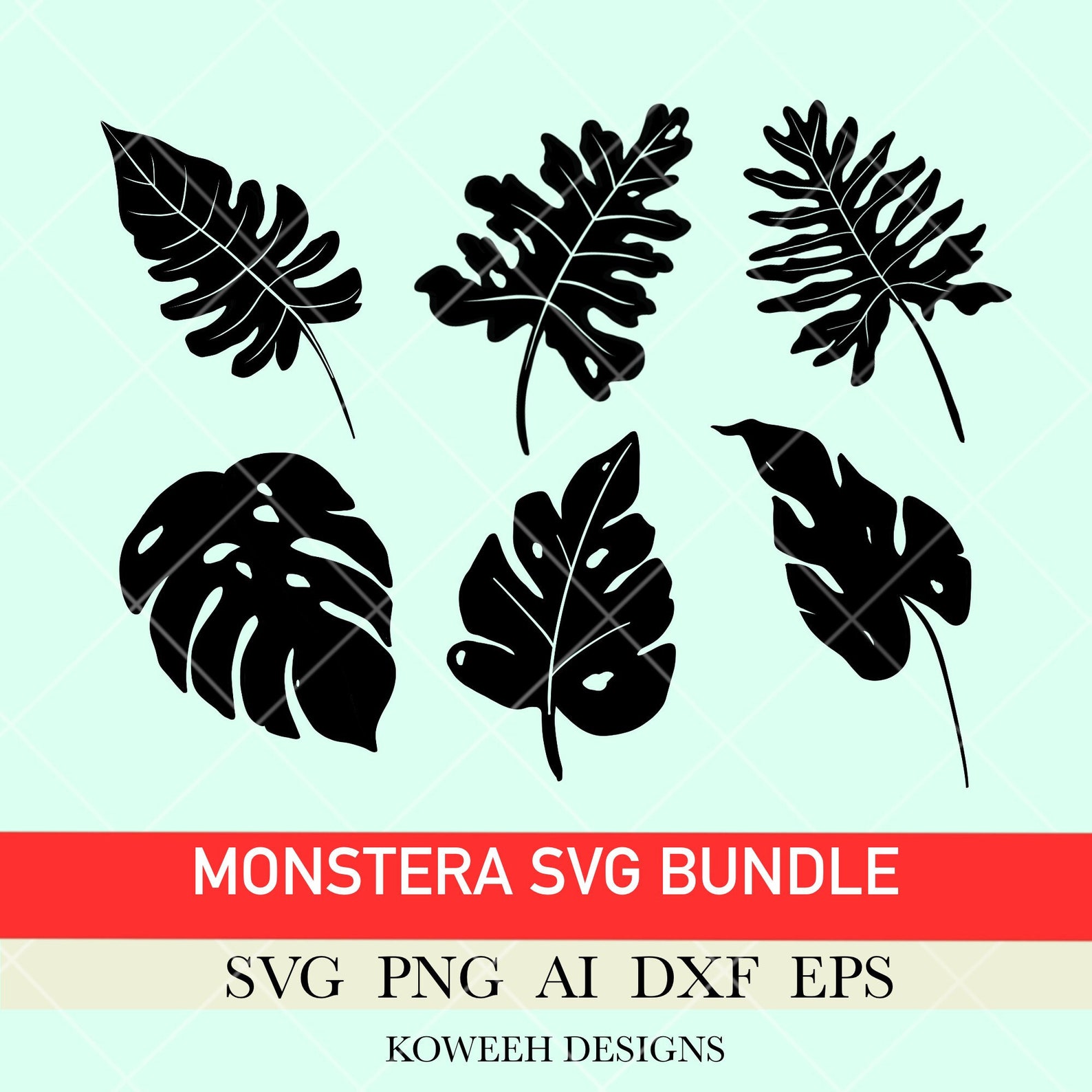 Monstera Svg Bundle Monstera Leaf Svg Plant Svg Digital - Etsy