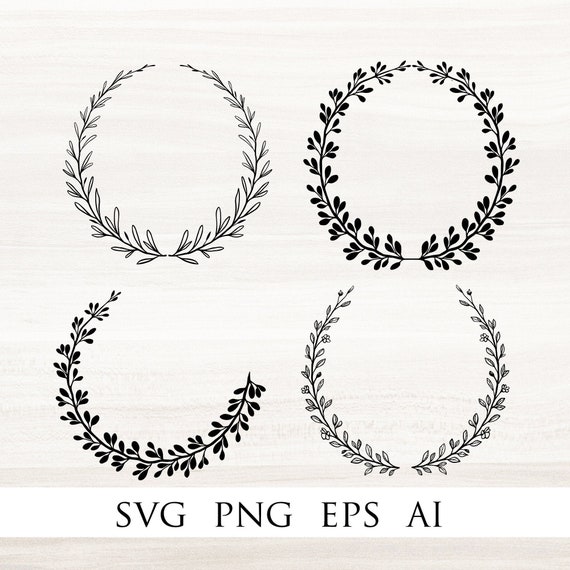 Wreath Svg Bundle Laurel Wreath Svg Wreath Designs Svg - Etsy Singapore