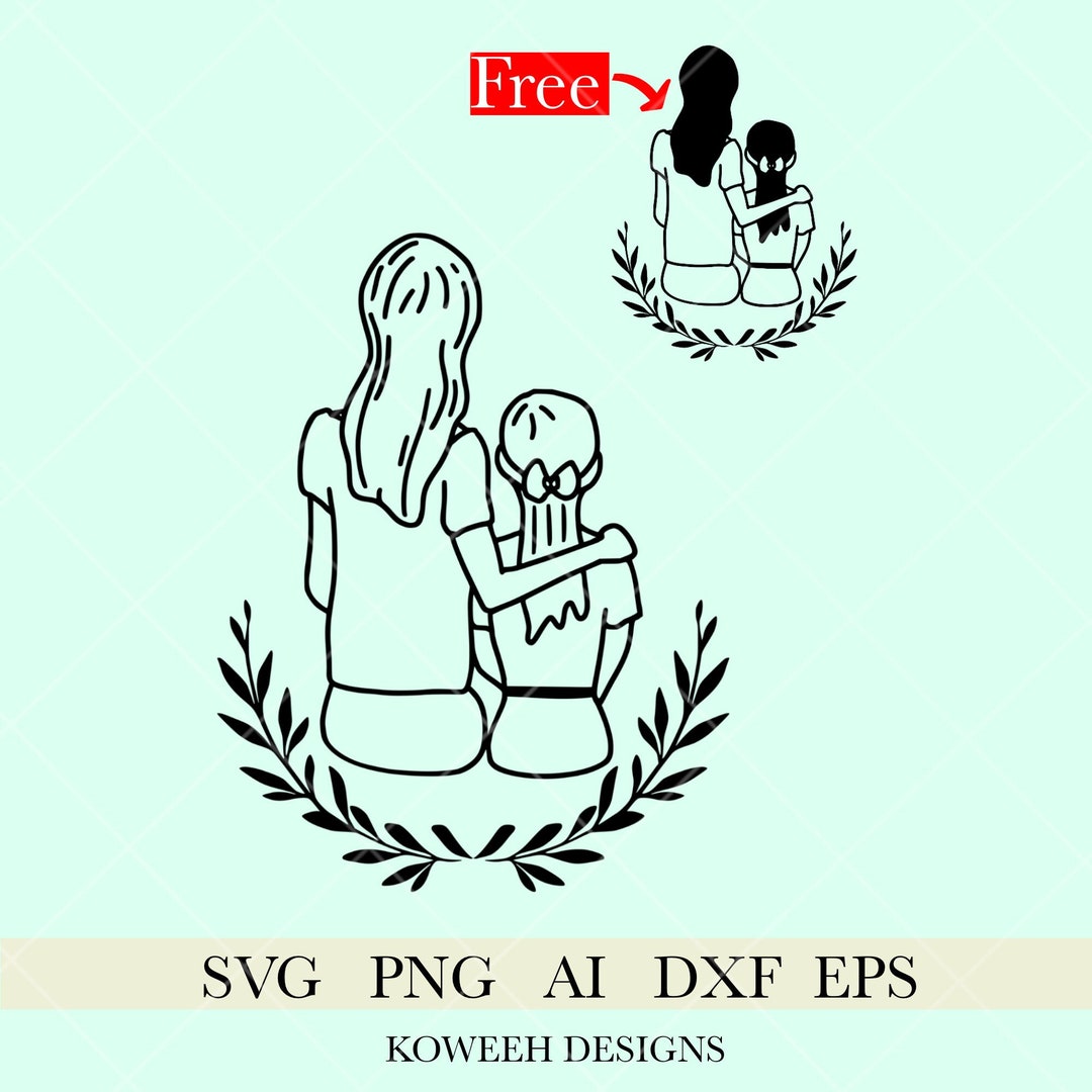 Madre E Hija Svg Mamá E Hija Svg Maternidad Svg Familia Svg Mujeres Svg Mamá Y Niña Svg